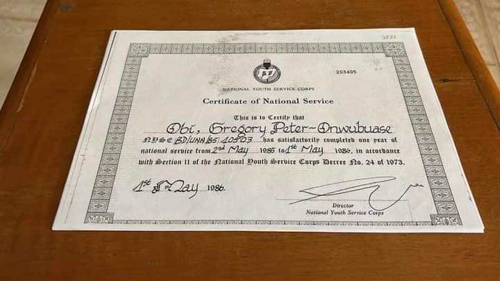 Peter Obi’s first degree, NYSC certificate surface online – EcuLaw